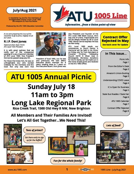 Contact Us | ATU Local 1005